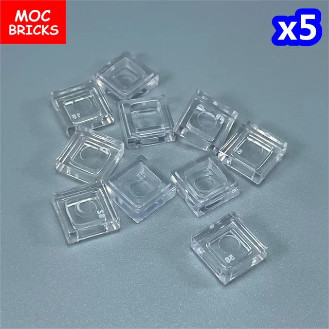 50pcs/lot MOC Bricks Transparent Clear Plate Block 1x1 1x2 1x4 1x6 ...