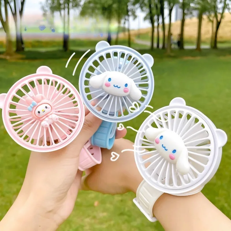 Children-s-Watch-Fan-Portable-USB-Charging-Handheld-Mini-Cartoon-Dog ...