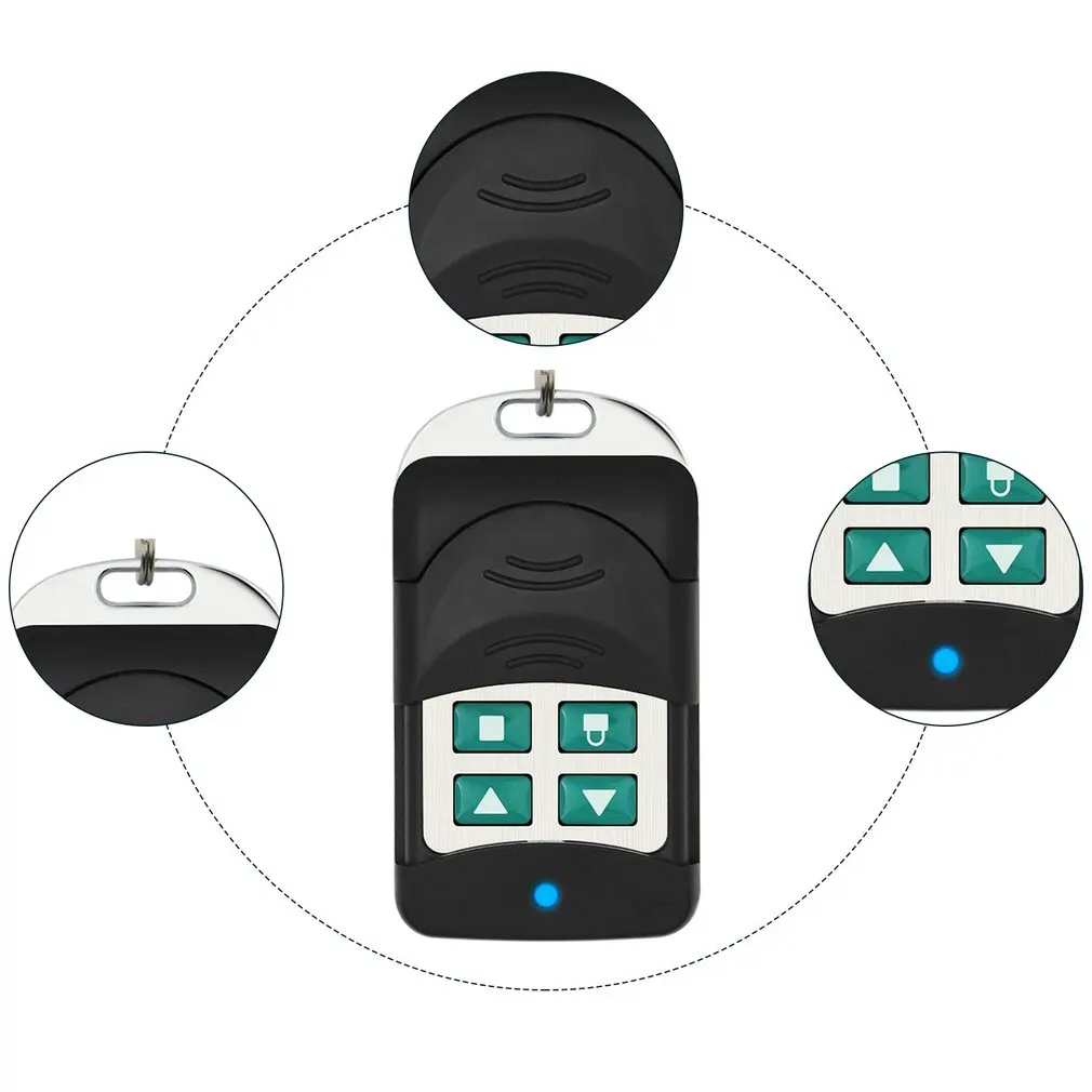 Four button Wireless Remote Control Rolling Door Metal Sliding Cover ...