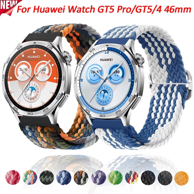 22mm 20mm Nylon Bracelet for Huawei Watch 46mm/GT5/GT5 Pro/4 3 Pro ...