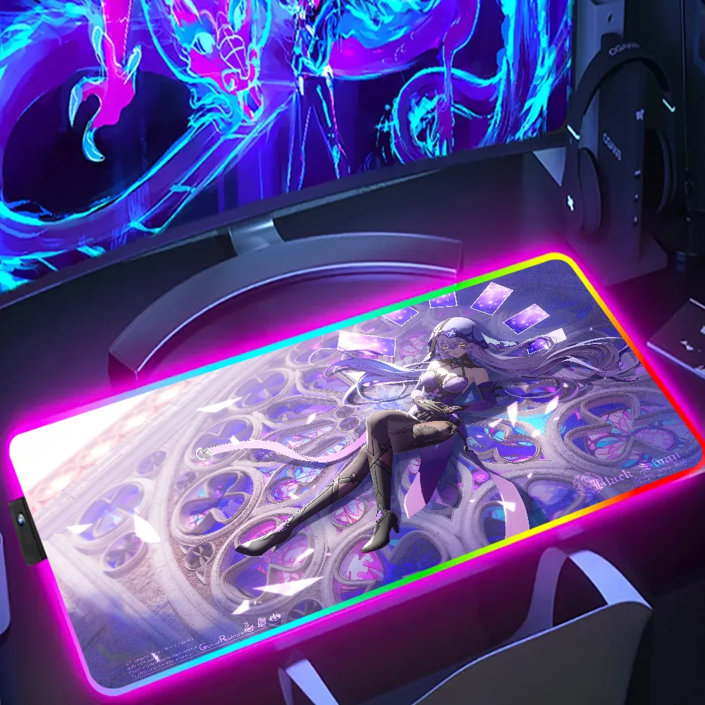 Honkai-Star-Rail-Black-Swan-Mouse-Pad-LED-Laptop-Gaming-Keyboard-Rug ...