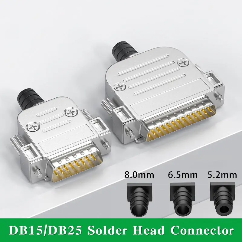 DB25-Mini-Metal-Soldering-Connector-DB15-5A-Male-Female-DB-15-25-pin ...