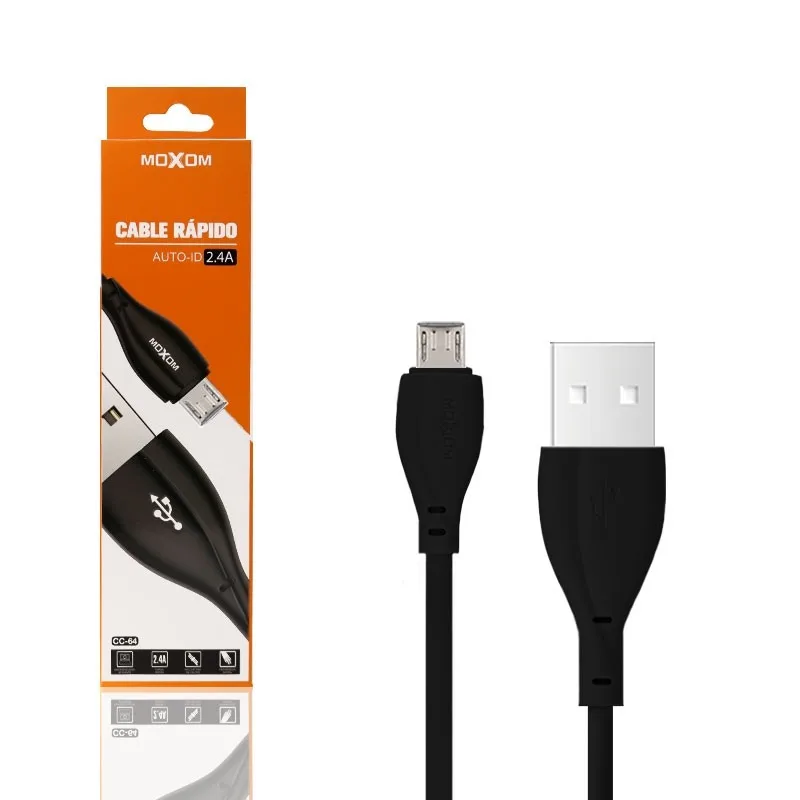 Moxom CC 64 سريع شحن 2.4A المصغّر USB كابل 2 الألوان|كابلات الهاتف ...