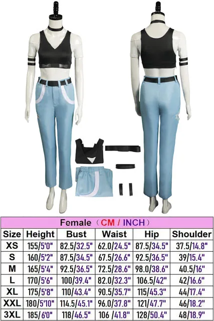 Disfraz de Cosplay de Friede Perrin Rika Aoi Dot Lacey para mujer y ...