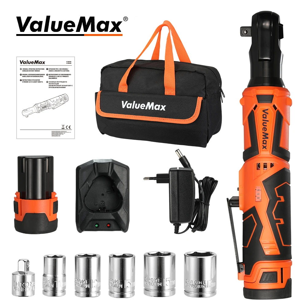 ValueMax-Lithium-Ion-Electric-Ratchet-Wrench-Cordless-Ratchet-Tool-Kit-with-Batteries-and ...