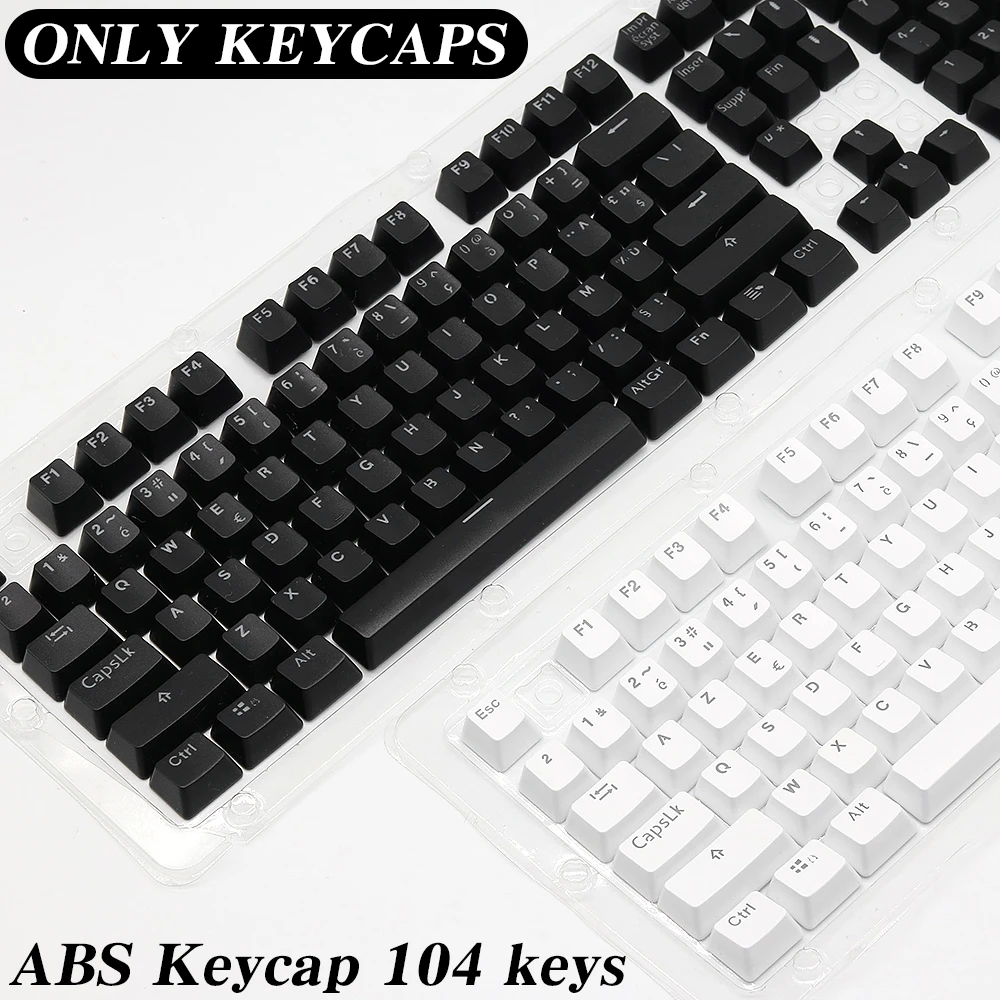 104 Keys Keycaps OEM Highly RGB Backlit Mechanical Keyboard Keycap ...