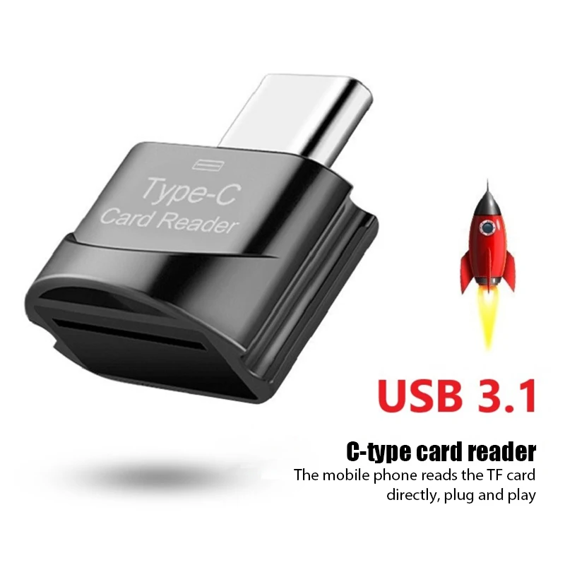 New USB 3.1 Type-C to Micro-SD TF smart adapter Mini High Speed card ...