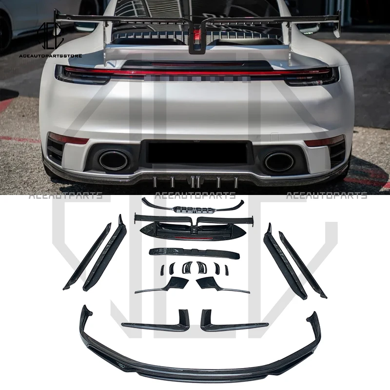 Para-porsche-911-992-gt3style-dianteiro-e-traseiro-p-ra-choques ...