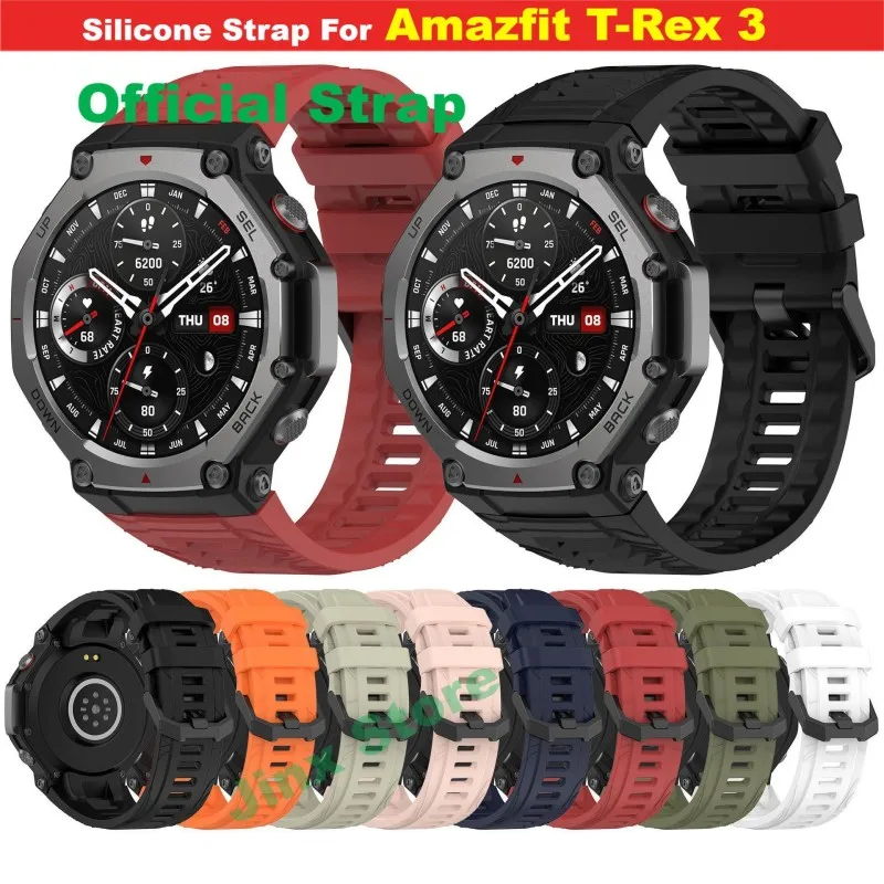 Silicone Strap For Amazfit T-REX 3 Smart Watch Sports Band Original ...