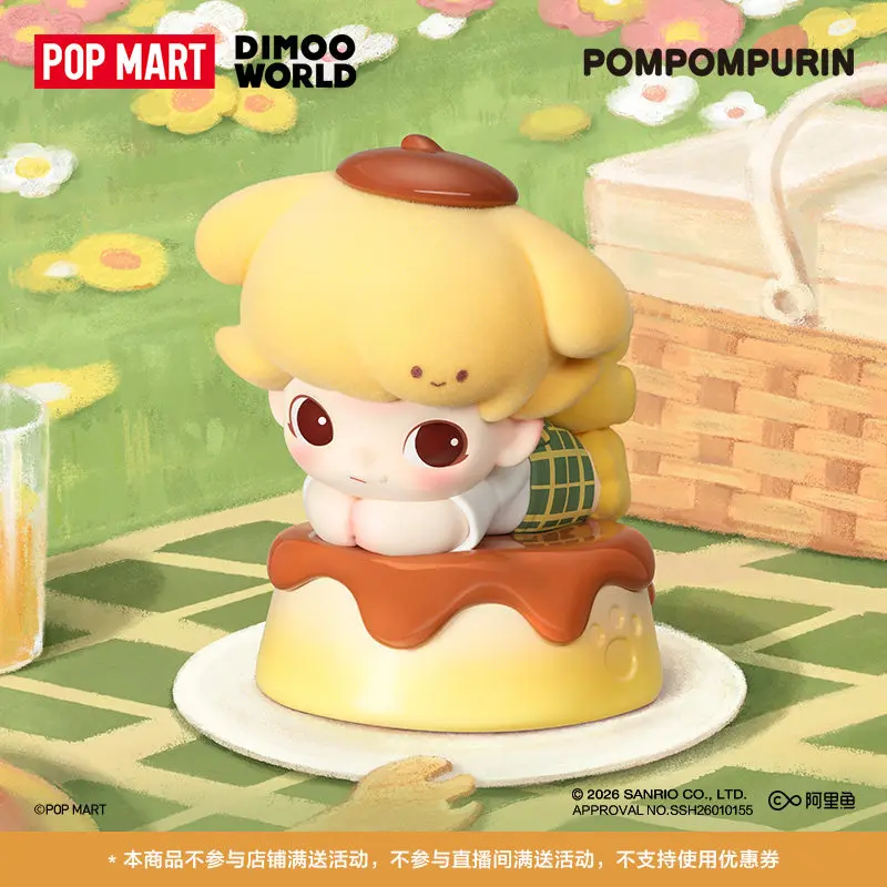 POPMART DIMOO WORLD × Pompompurin Cinnamoroll Series Blind Box Cute ...