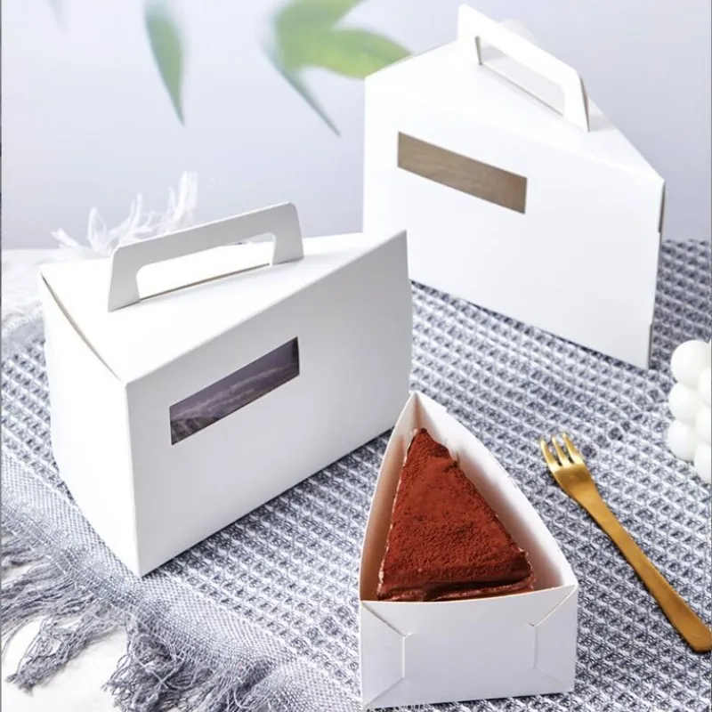 Caja-triangular-para-tartas-de-pasteler-a-caja-de-cart-n-blanco-para-s ...