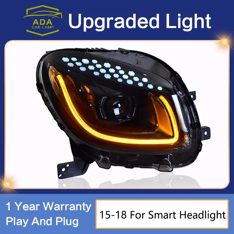 Car Accessory For Benz Smart 451 Head Lamp 2015-2018 Fog Lights Day ...