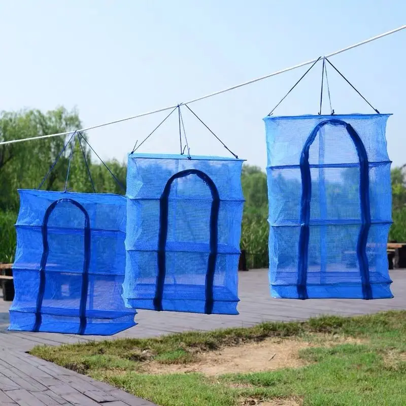 Kitchen-storage-bag-Hanging-folding-air-drying-net-Folding-dried-fish ...