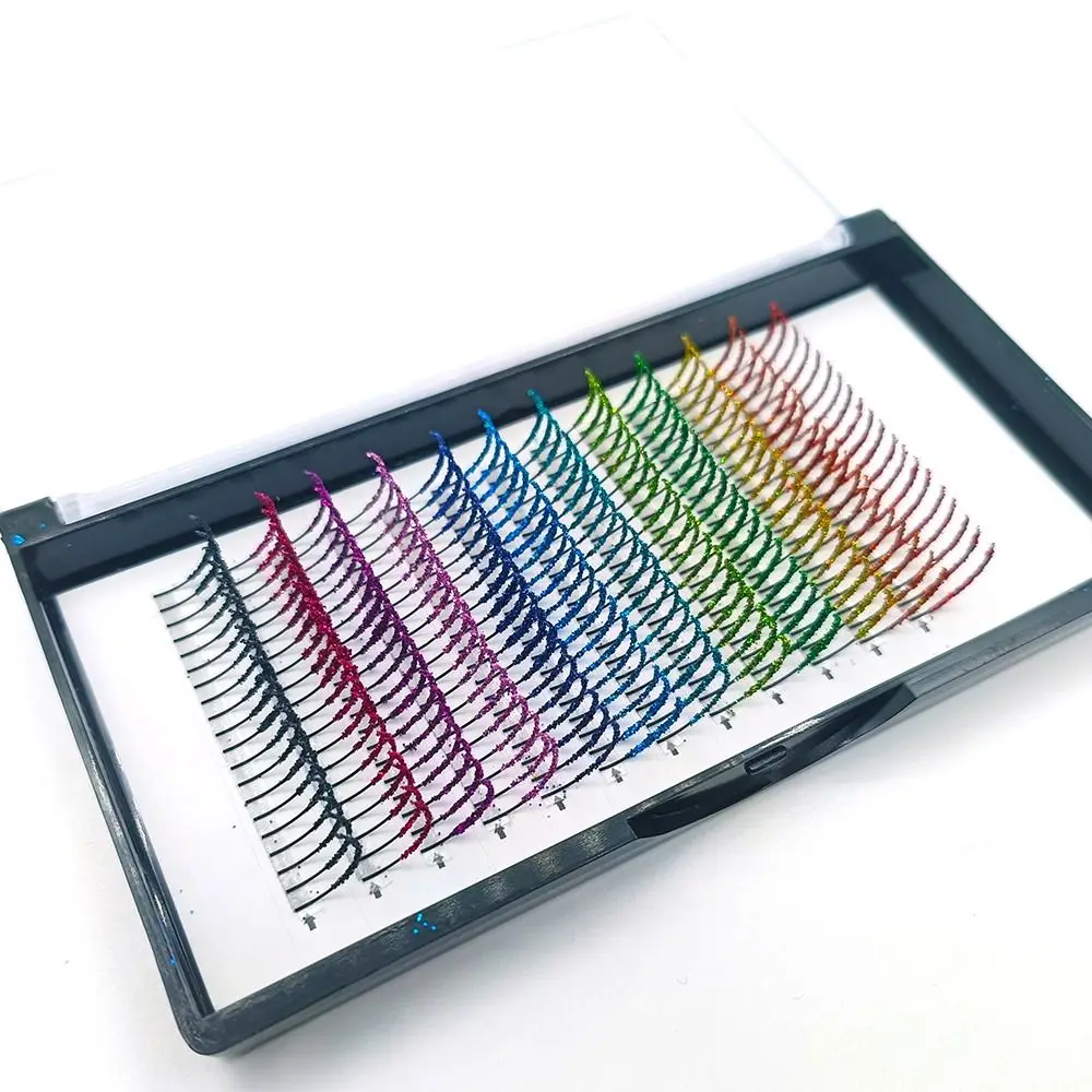 Makeup-Eyelash-Extension-Party-Glitter-Colored-Eyelashes-Fake-Color ...