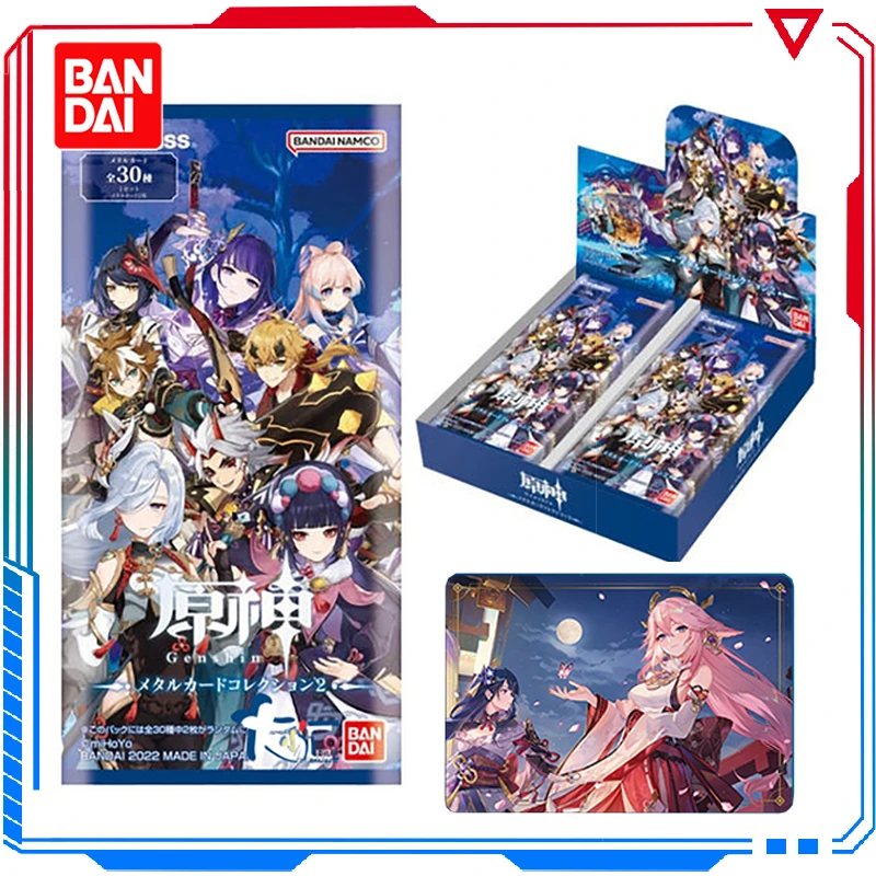 Bandai Genshin Card TCG Game Collection Cards General Thunder Yae Miko ...