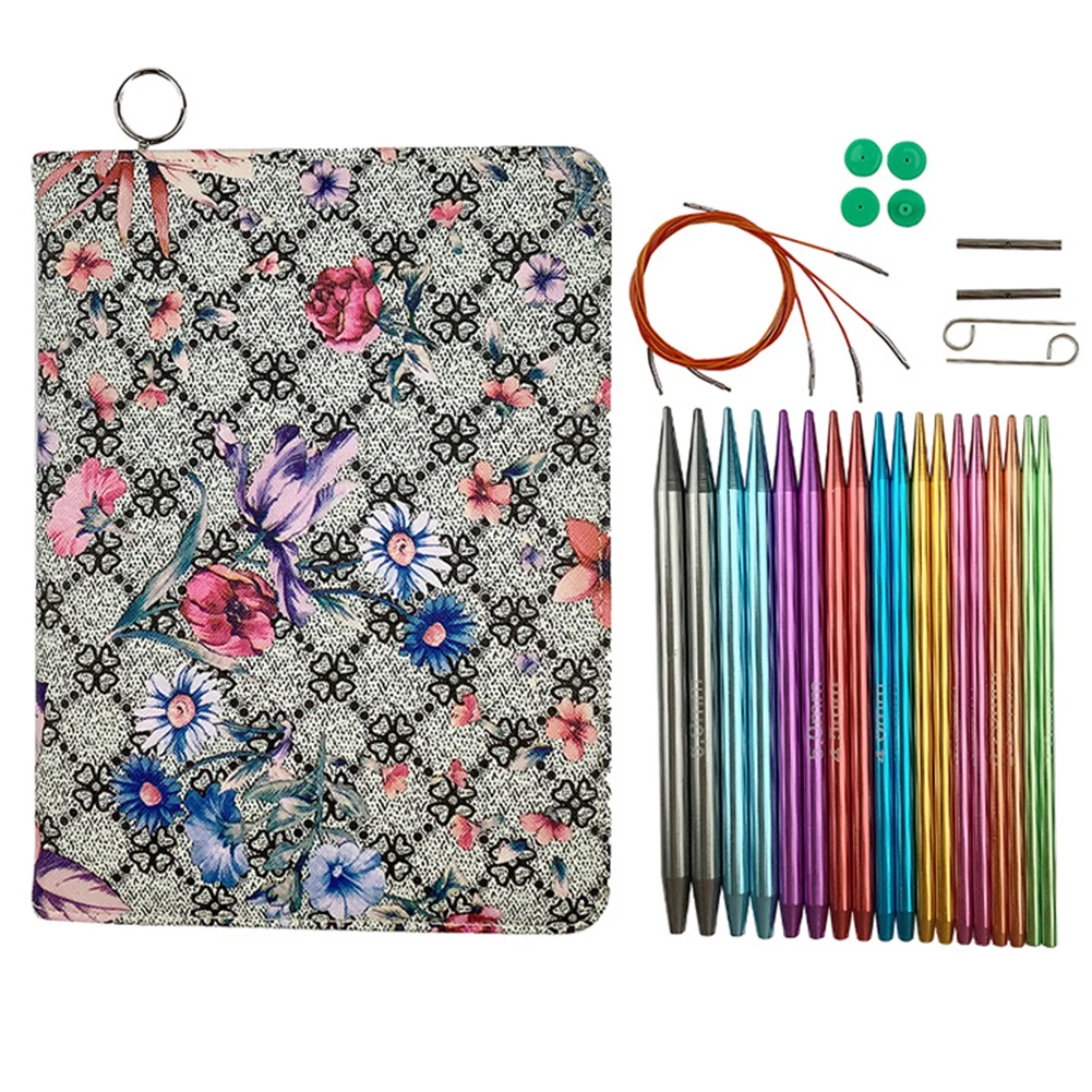 Circular Knitting Needles Kit Disassembly Ring Needle Set Yarn Knitting ...