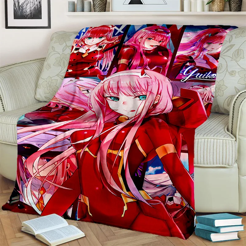 DARLING-in-The-FRANXX-Cartoon-Zero-Two-Sexy-Girl-Blanket-Soft-Throw ...