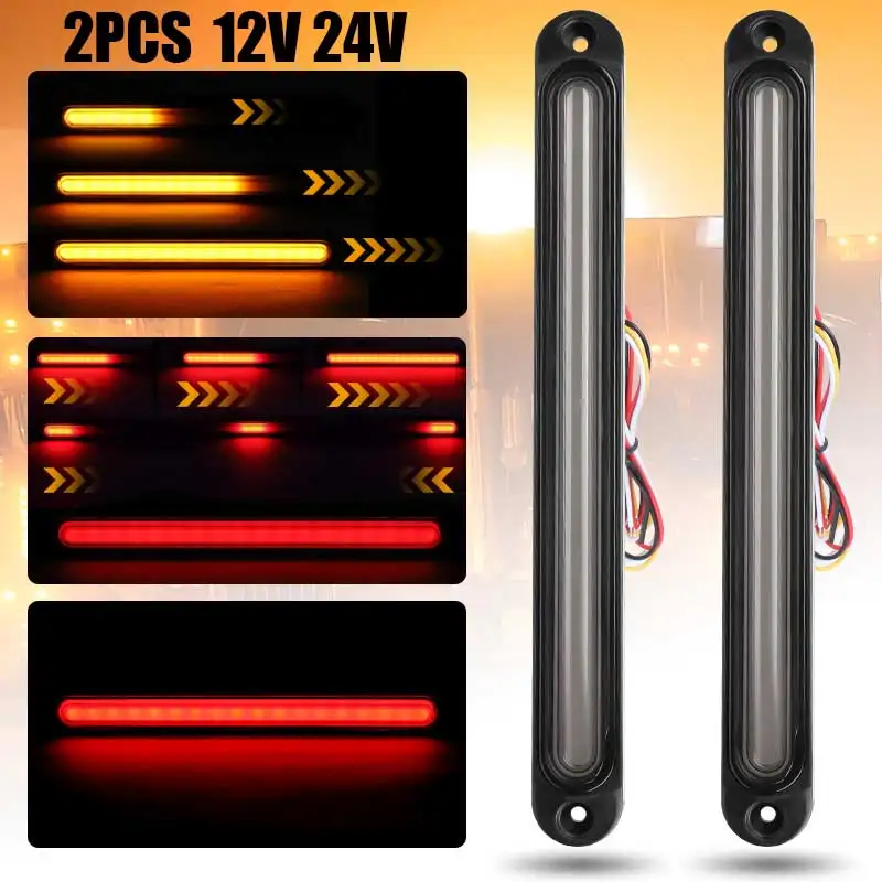 LED-Brake-Tail-Lights-DRL-New-Upgrade-Flowing-Water-Turn-Lamp-Smoked ...