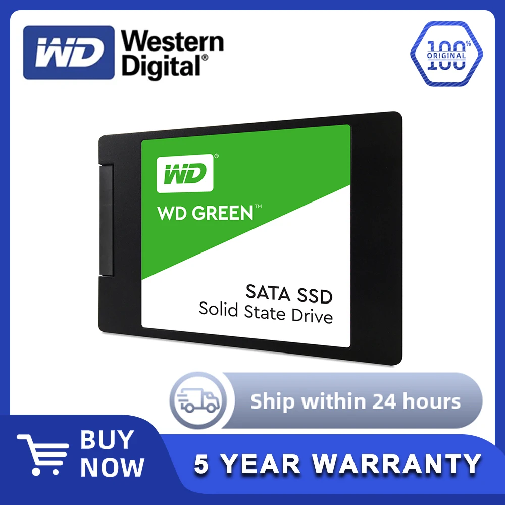 Western Digital WD Green 2.5 인치 SSD 240GB 480GB 1TB 2T 내장 PC 솔리드 스테이트 ...