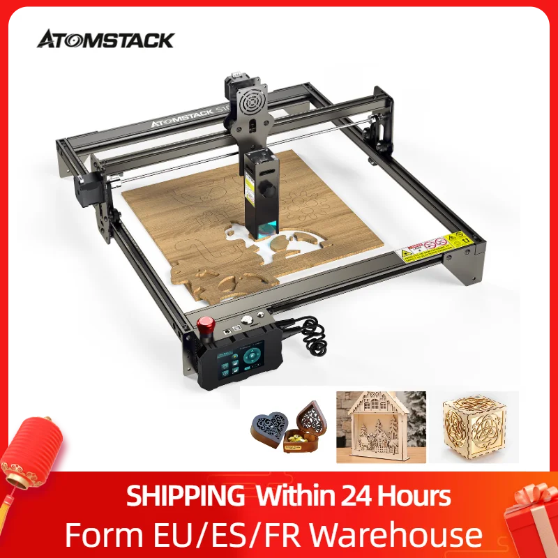 New ATOMSTACK S10 Pro 50W CNC Desktop DIY Laser Engraving Cutting ...