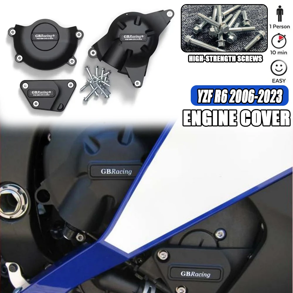 YZF-R6-Motorcycles-Engine-Cover-Protection-Case-For-YAMAHA-YZF-R6-2006 ...