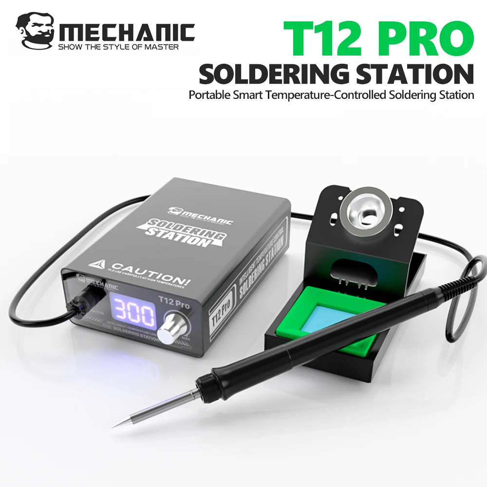 MECHANIC T12 Pro 75W Smart Digital Display Soldering Station 40-500°C ...