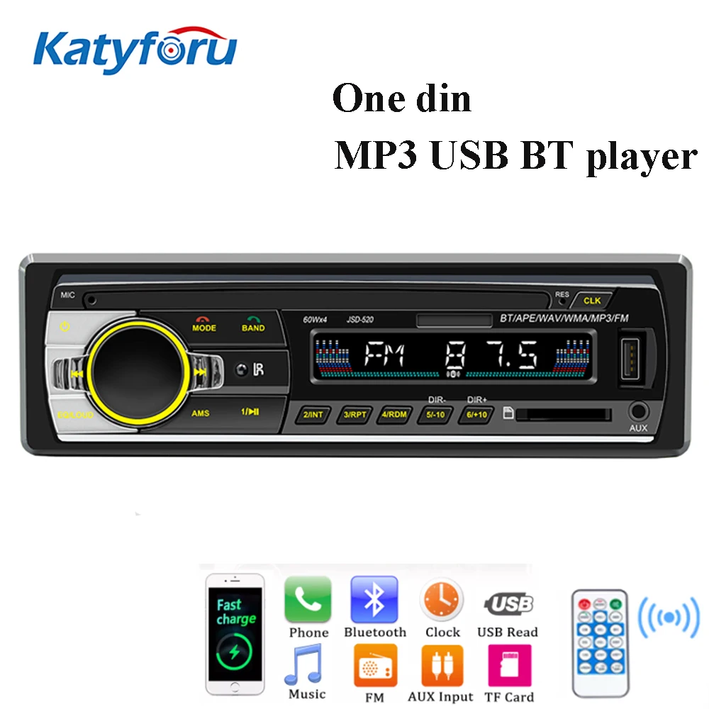Rádio carro multimídia jogador som automotivo para carro bluetooth android auto mp3 usb bt ...