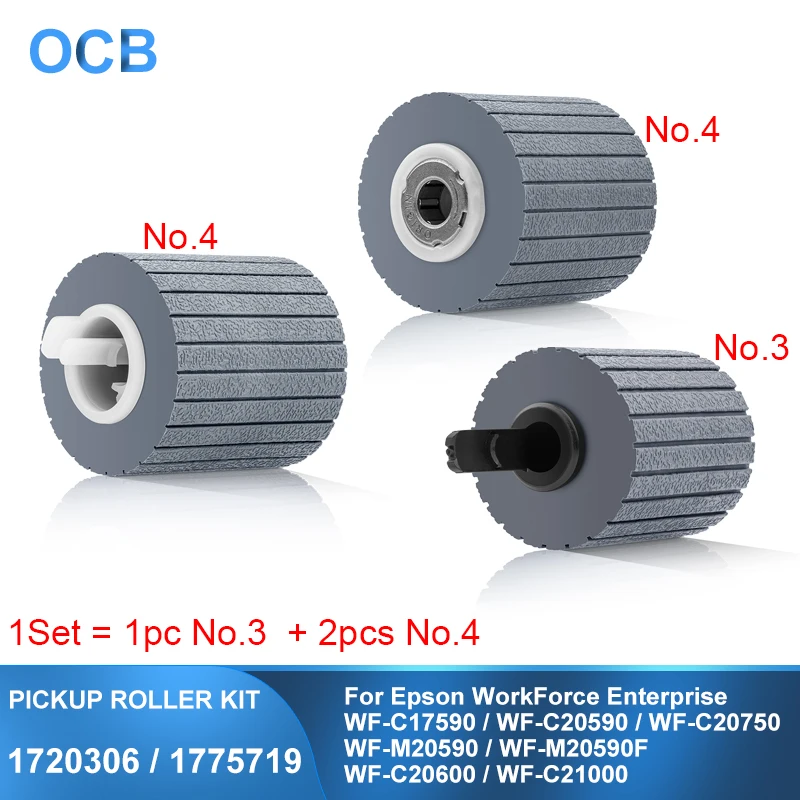 1720306 1720307 1775719 ASF Pickup Roller Kit For Epson WF-C17590 WF ...