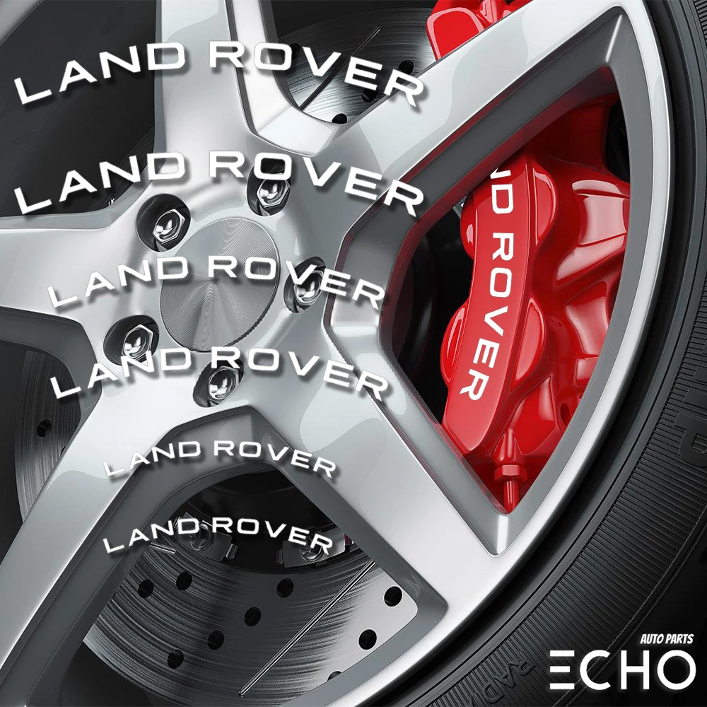 6PCS Car Tire Sticker Heat Resistant Brake Caliper Stickers PVC ...