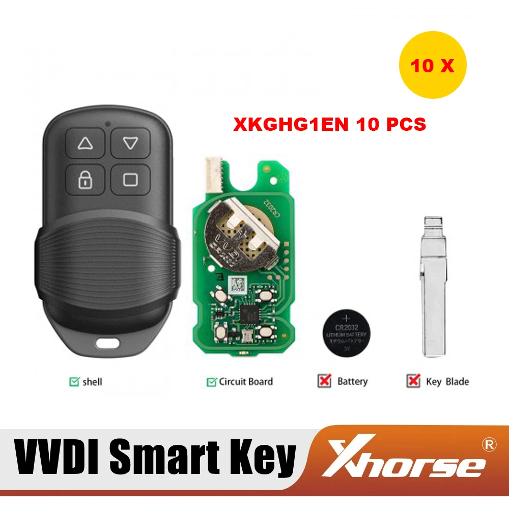 10-PCS-XKGHG1EN-Masker-Garage-Remote-For-Xhorse-Car-KEY-315-433Mhz ...