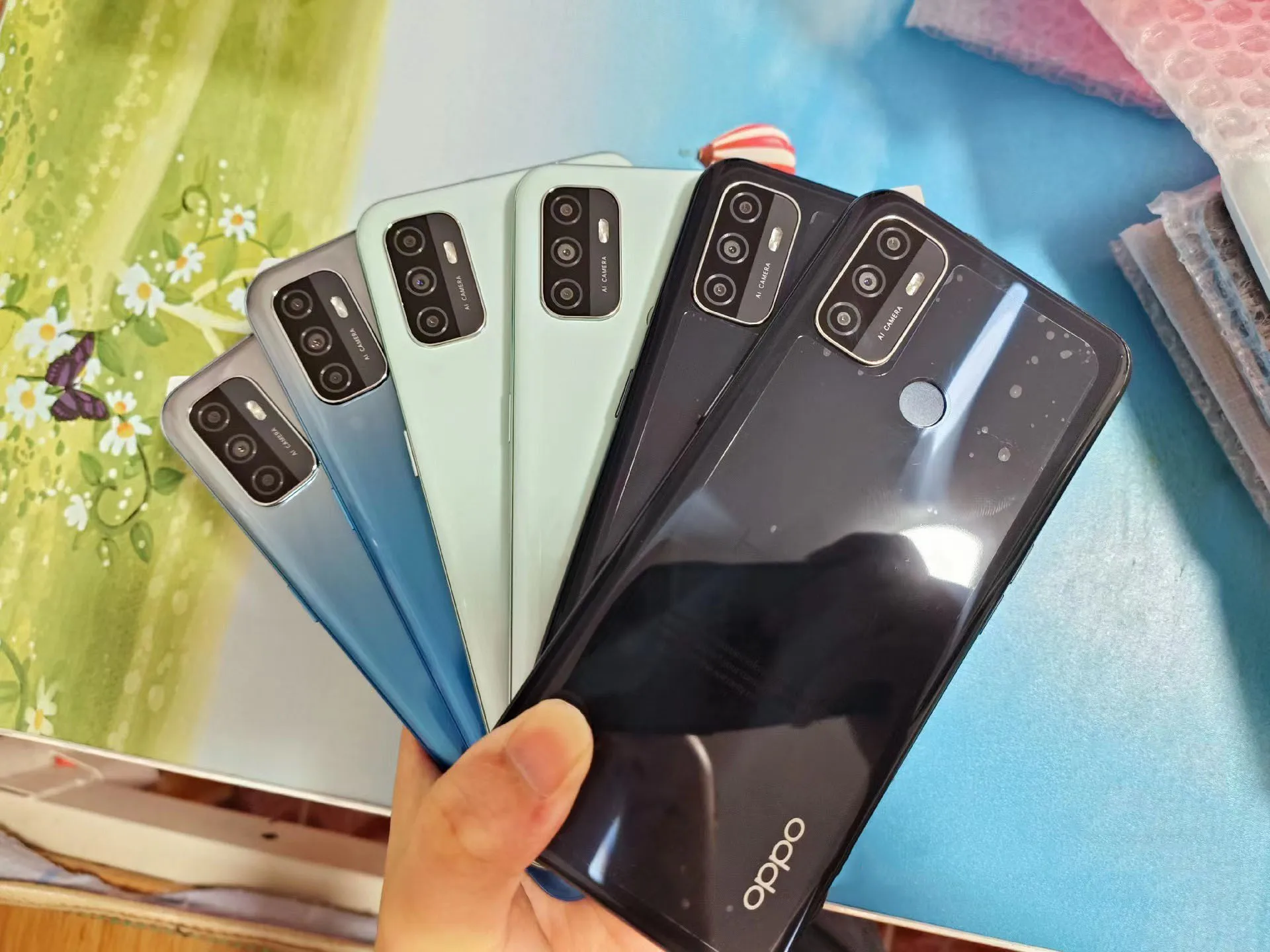 Used Original OPPO A53 Mobile Phone 8+128G Snapdragon CPU Global Rom ...