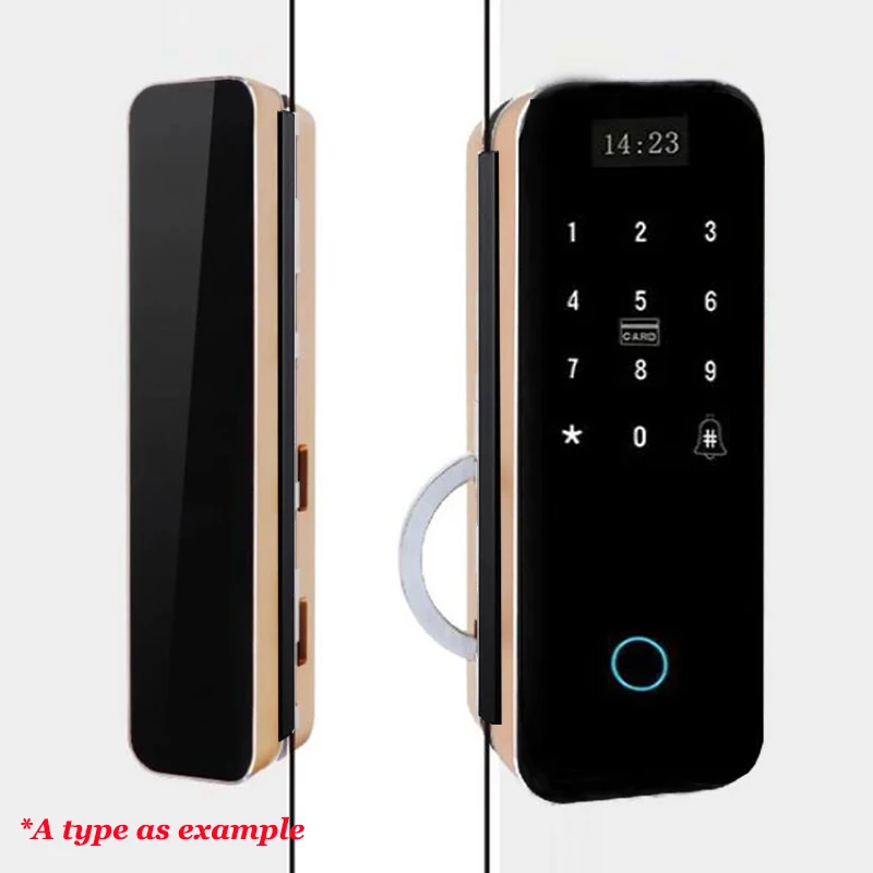 Smart-Sliding-Gate-Lock-Glass-door-Biometric-Fingerprint-lock-Code-Card ...