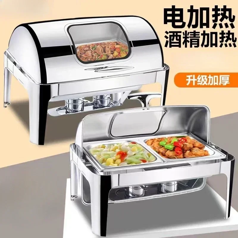 Thickened-stainless-steel-round-buffet-stove-electric-heating-visual ...