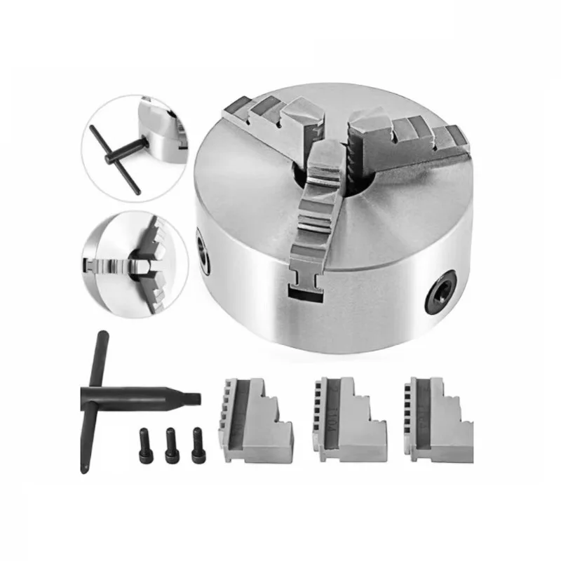 3-Jaw-Self-Centering-Chuck-K11-80-CNC-Lathe-Chucks-Motor-Chuck-Motor ...