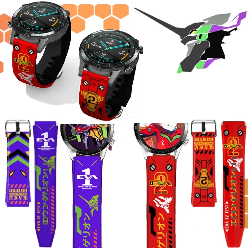EVANGELION-Eva-Strap-for-Samsung-Galaxy-Huawei-GT2-Watch-Band-20-22MM ...
