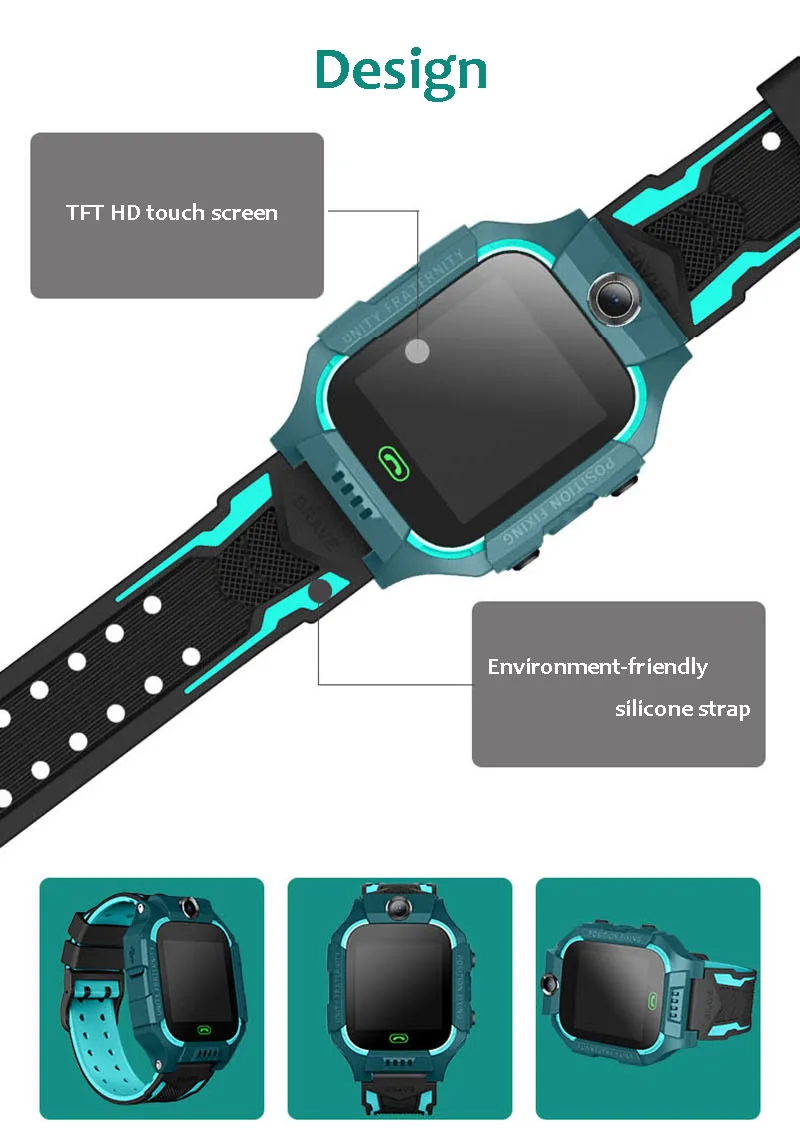 Children Smartwatch LBS Tracker Location Kids Smart Watch SOS Call ...