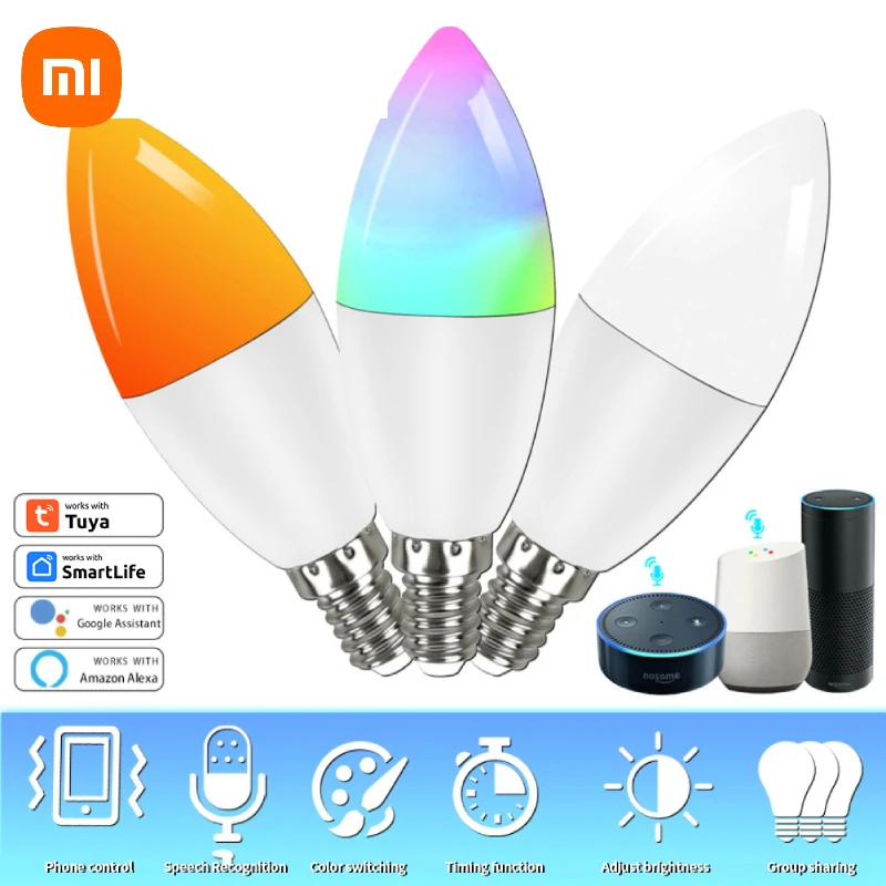 E14-Smart-Wifi-Led-Light-Bulb-5-7-9W-RGBCW-Led-Lamp-Works-With-Alexa ...