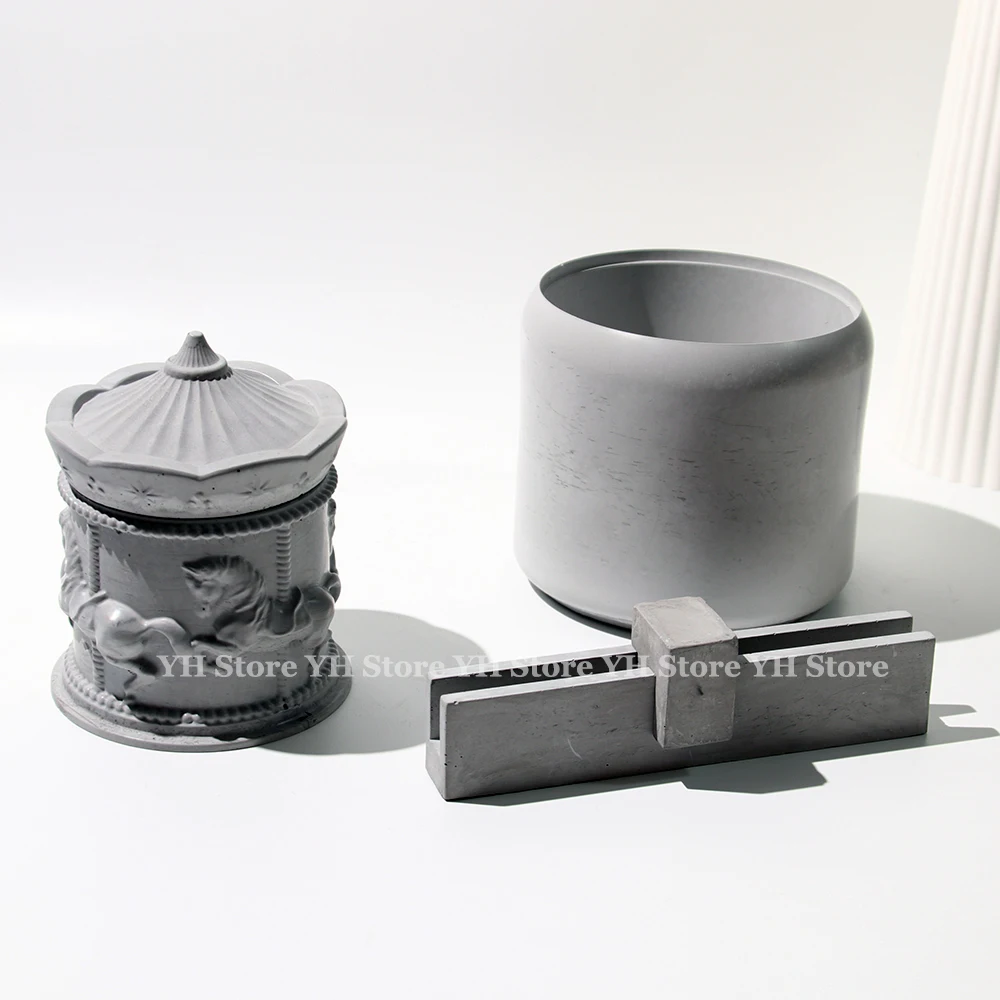 Gypsum-Molds-for-Pen-Holder-Concrete-Silicone-Pot-Molds-Adjustable-Card ...