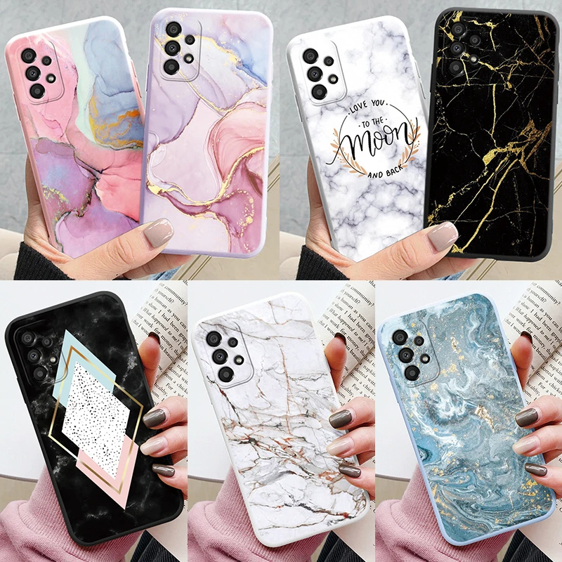 Color Luxury Marble Case For Samsung Galaxy A33 5G A 33 Silicone ...