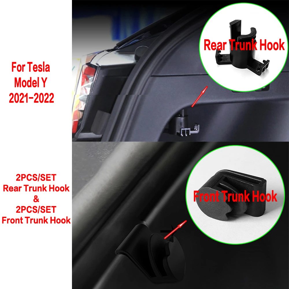 Front&Rear Trunk Hook Car Pendant For Tesla Model Y 2022 Accessories ...