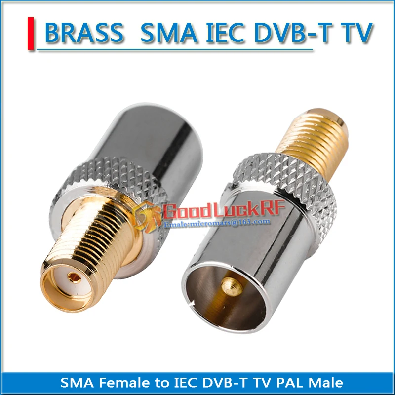 SMA Female to TV IEC DVB-T PAL Male Connector Socket IEC Female to SMA ...
