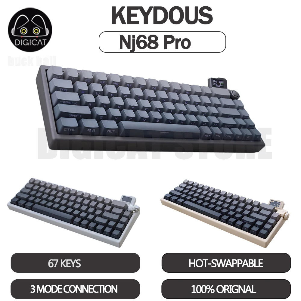 Keydous-Kit-de-Teclado-Mec-nico-Sem-Fio-Nj68-Pro-3Mode-USB-2-4G ...