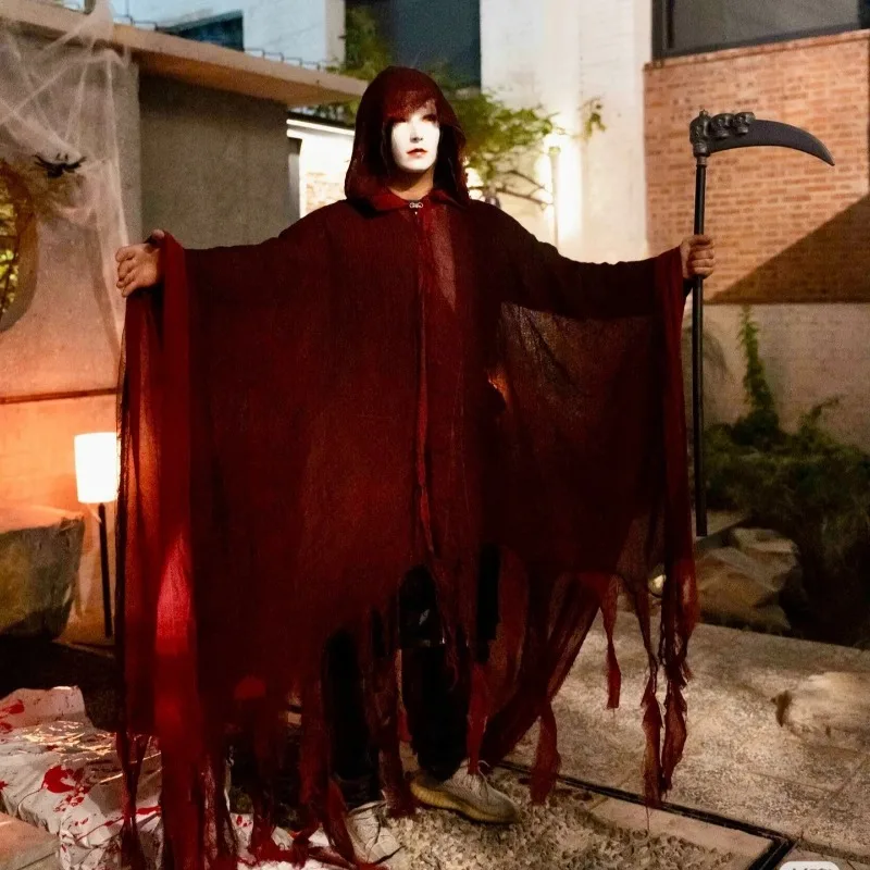 Layers of Gothic Terror Unisex Cosplay Costume of Halloween Ghosts ...