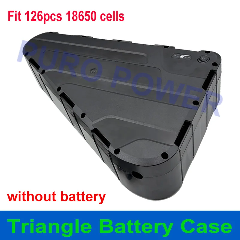Triangle Battery Case Fit 126PCS 18650 Cells 36V 48V 52V 60V 72V 10S ...