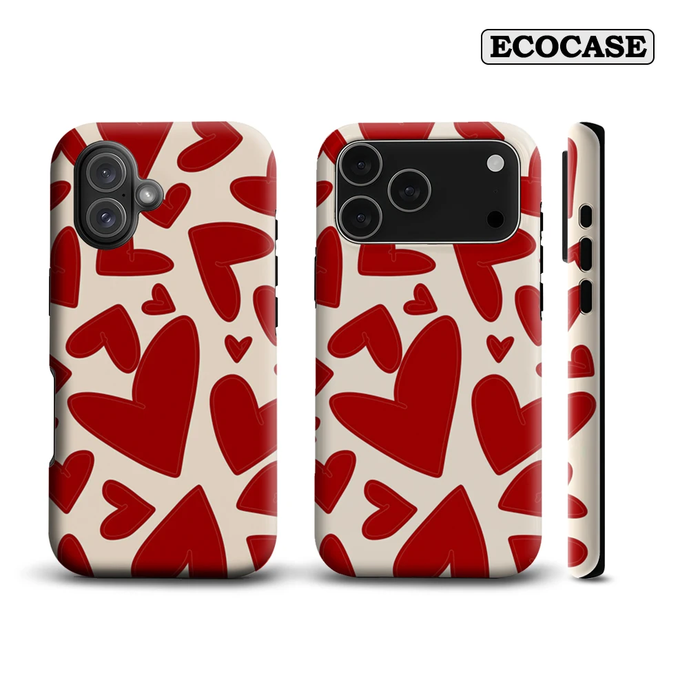 Romantic Cream Red Heart IPhone17 Must-Haves Phone Case for IPhone 17 ...