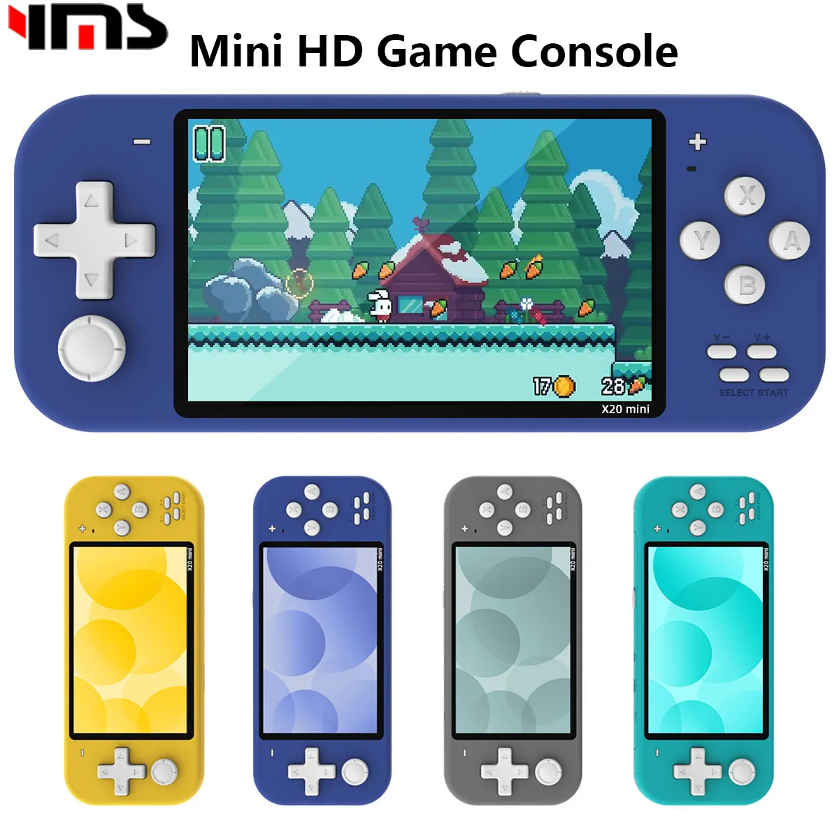 X20 Mini Handheld Game Console 4.3 Inch Portable Game Console Retro ...