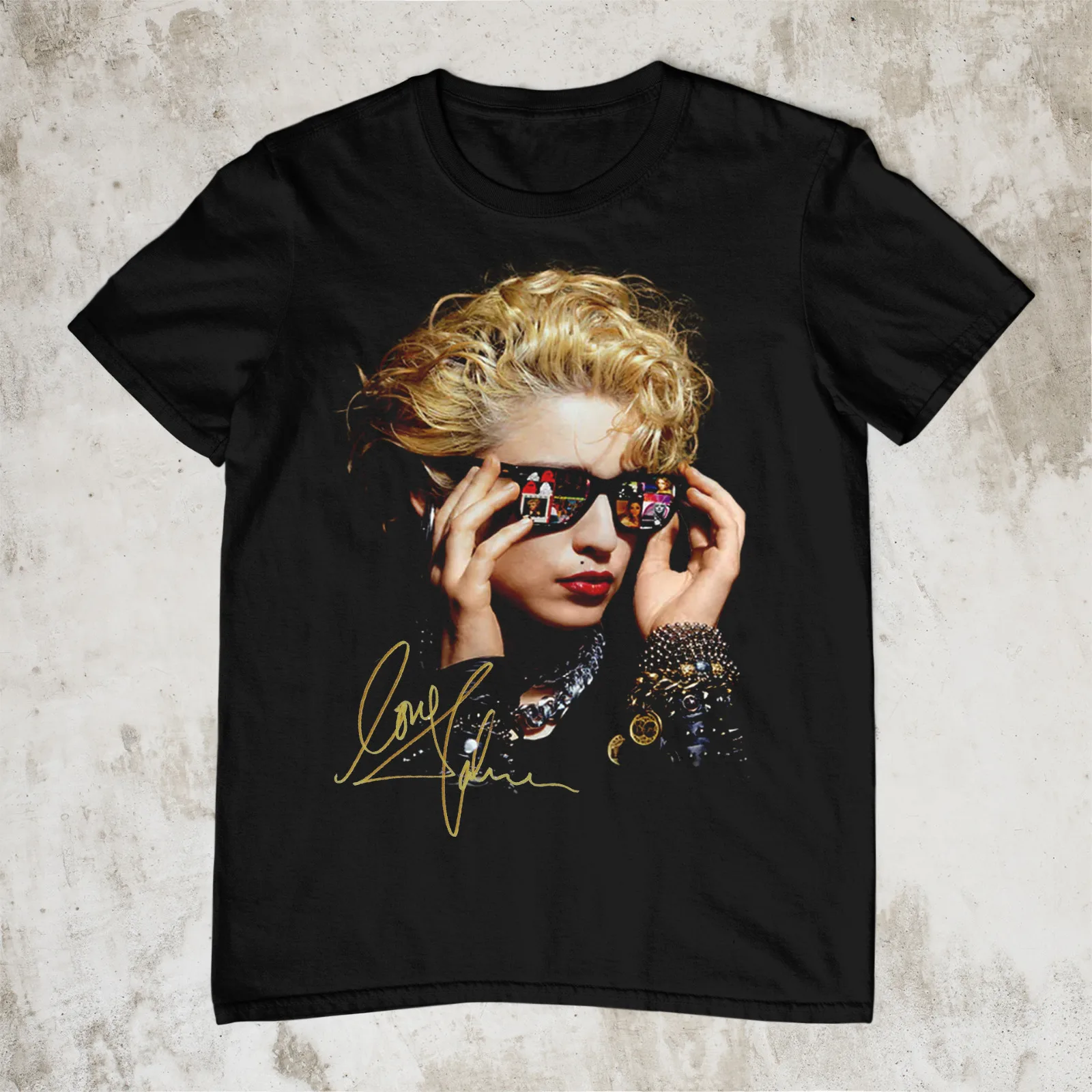 Madonna-Signature-Gift-Shirt-Camisa-para-ventilador-todo-o-tamanho-do ...
