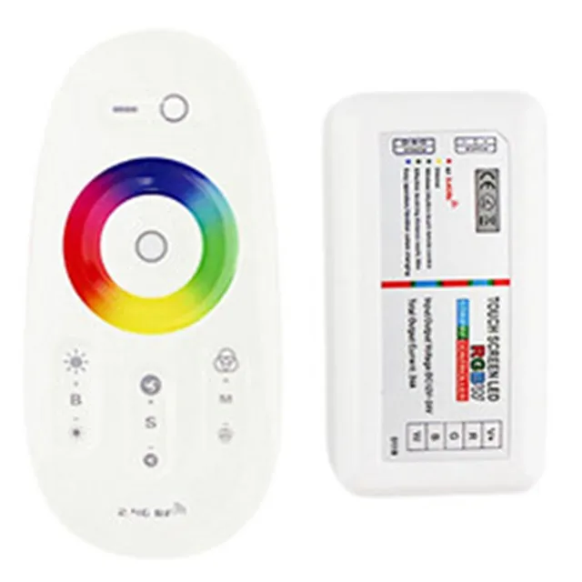 2.4G RF RGBW RGB LED Controler Touch Screen DC12-24V 18A Remote ...