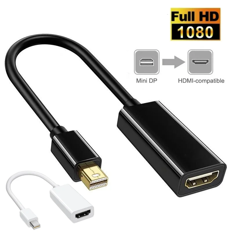 Mini DP To HDMI Adapter Cable 4k 1080P Projector TV Projetor ...