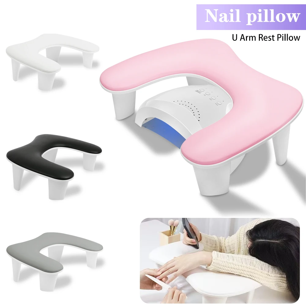 Two-Hands-Nail-Art-Hand-Pillow-Portable-Removable-Stand-Tilt-Design ...